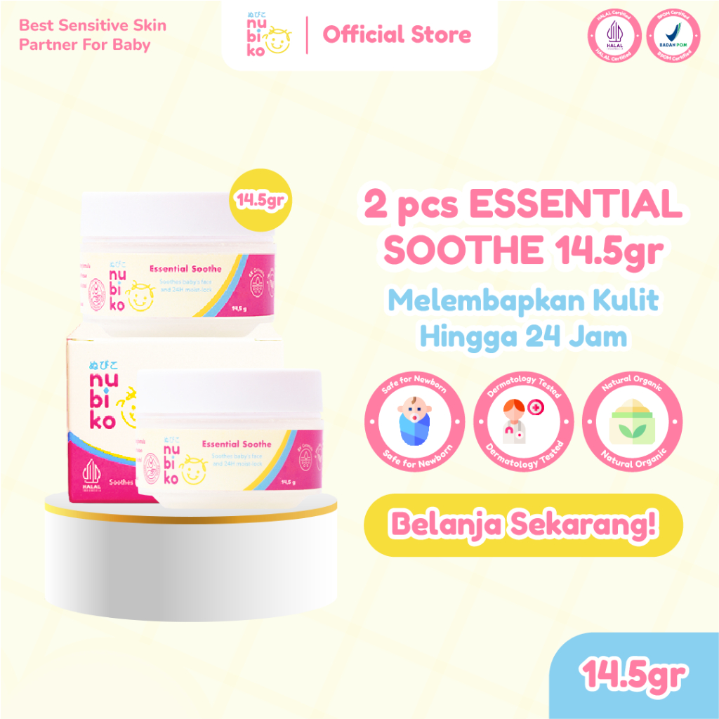 Jual Nubiko Moist 2 pcs Essential Soothe 14,5 gr 8x Ceramide ...