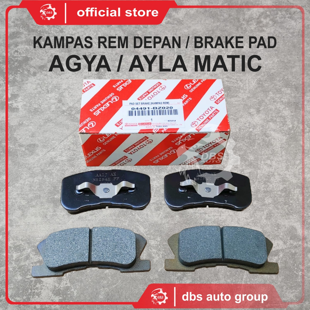 Jual BRAKE DISC PAD - KAMPAS REM DEPAN AGYA / AYLA MATIC ( AT ...