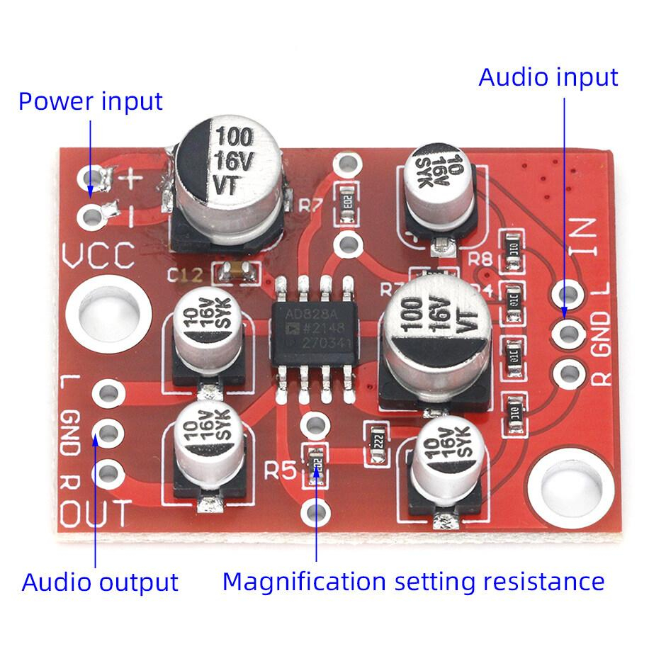 Jual MODUL AD828 PREAMP UNTUK MIC ATAU PENGUAT MASUKAN KE POWER ...