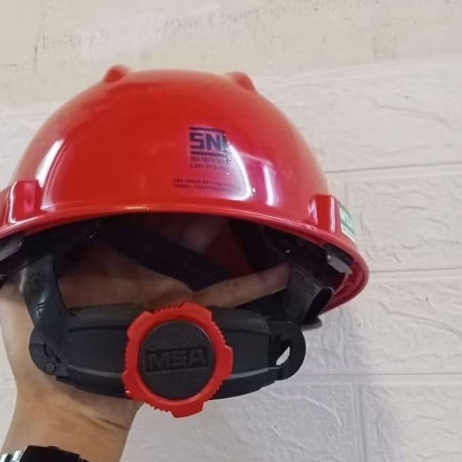 Jual Helm Msa Iner Fastrack Warna Merah / Helm Proyek Satu Set komplit ...