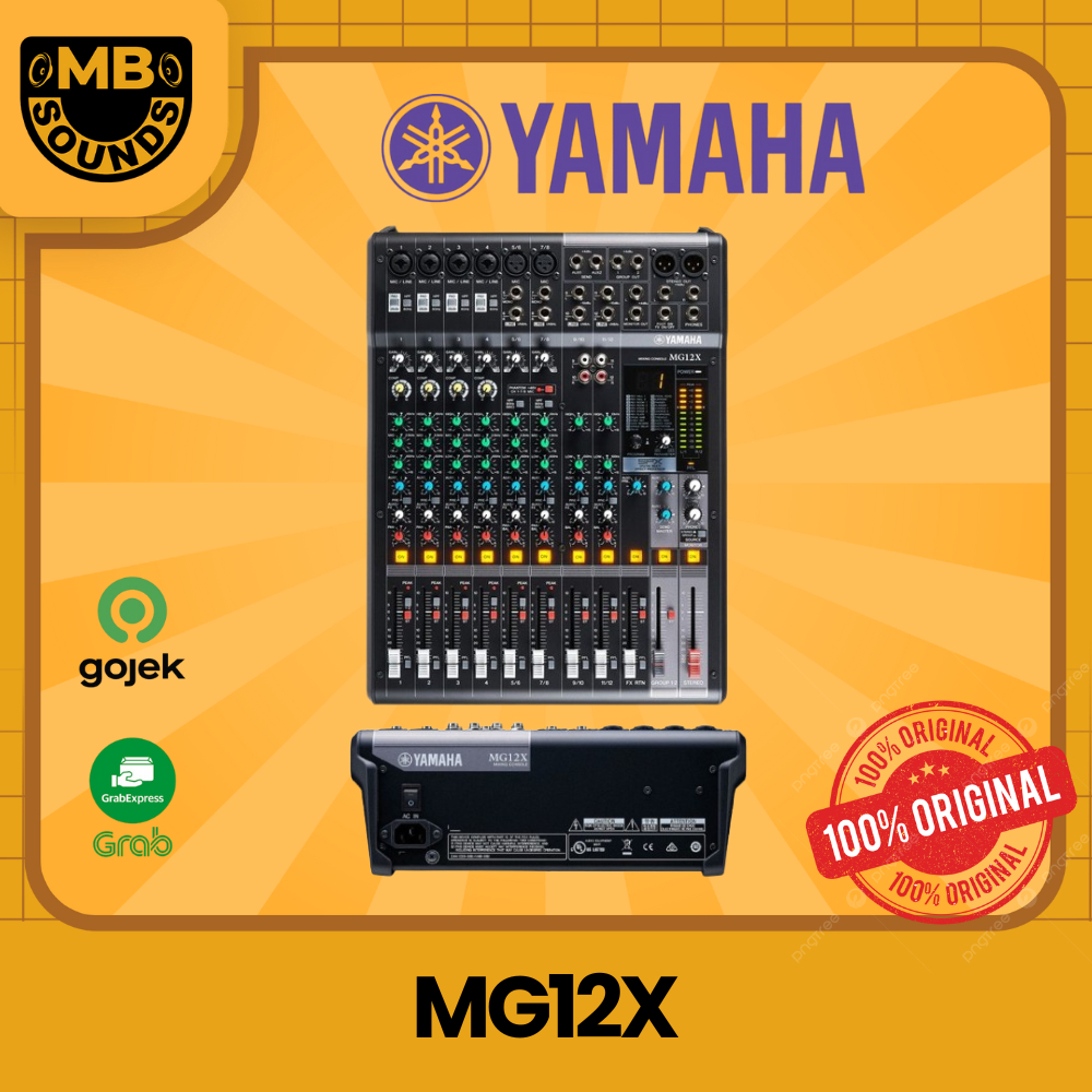 Jual YAMAHA MG12X | MG12 X | MG 12 X MIXER AUDIO 12 Channel Original ...