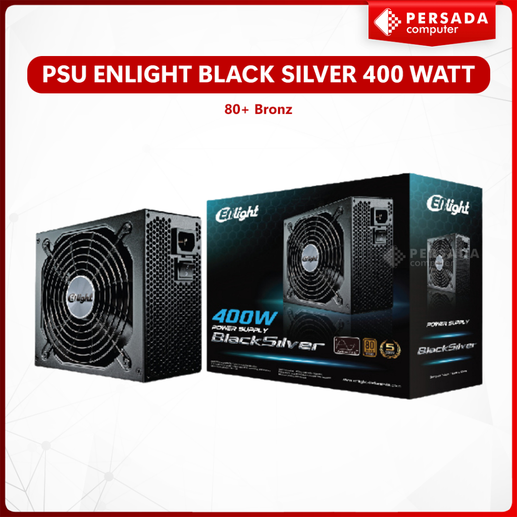 Jual PSU Enlight Black Silver 400 Watt 80+ Bronz | Shopee Indonesia