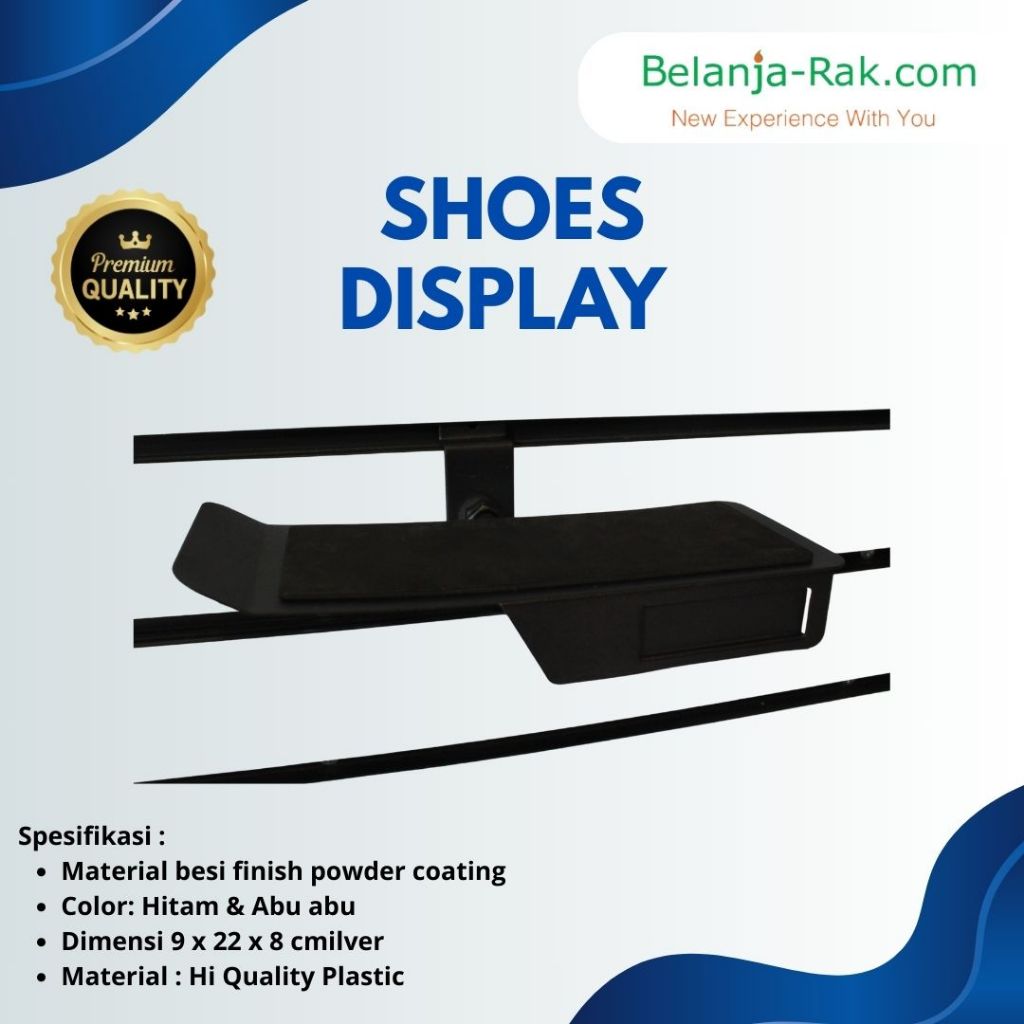 Jual Shoe Display For Slatwall Untuk Display Sepatu di Toko | Shopee ...