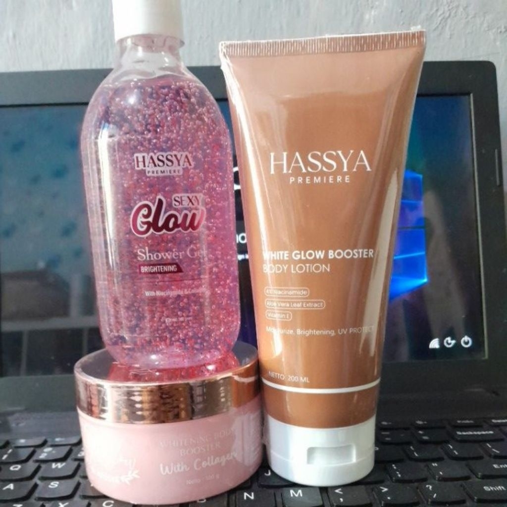 Jual (Free Gift) PAKET PERFECT WHITE HASSYA BODYSKIN tanpa toner ...