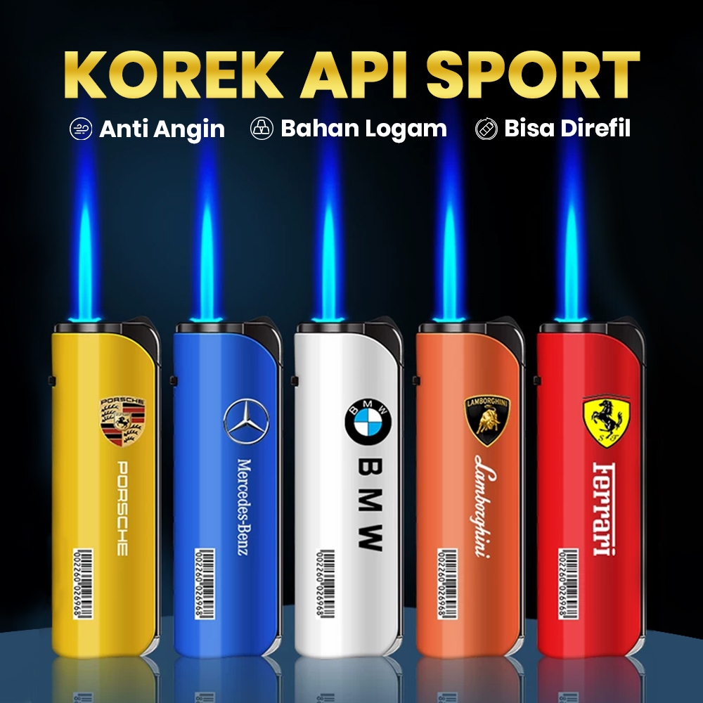 Jual 10 PCS Korek Api Bara Motif Mobil Sporty Api Biru Tahan Angin Bisa ...