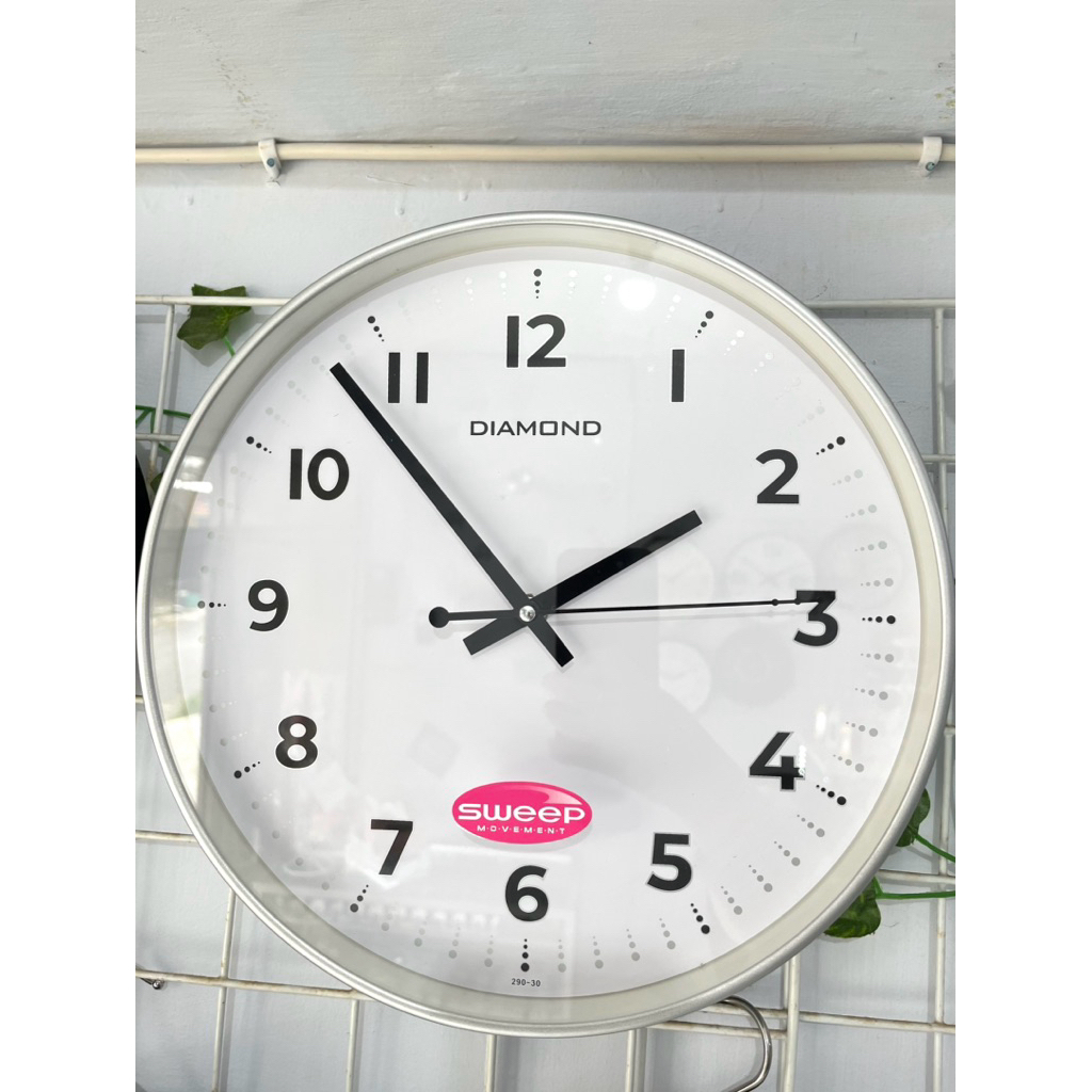 Jual Jam Dinding Diamond Sweep Dekorasi Rumah Minimalis Aesthetic Free ...