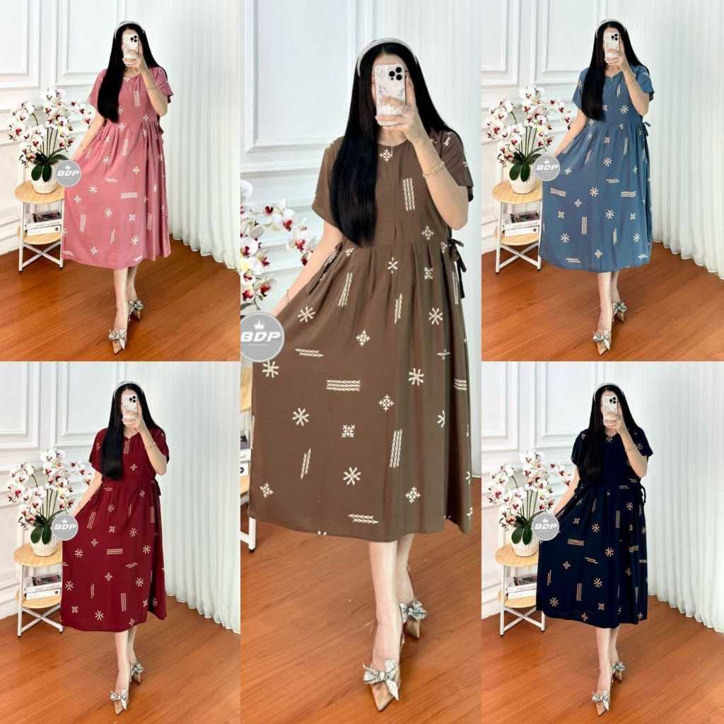 Jual Daster Rayon Grade Premium Busui Resleting Depan Baju Tidur Daster ...