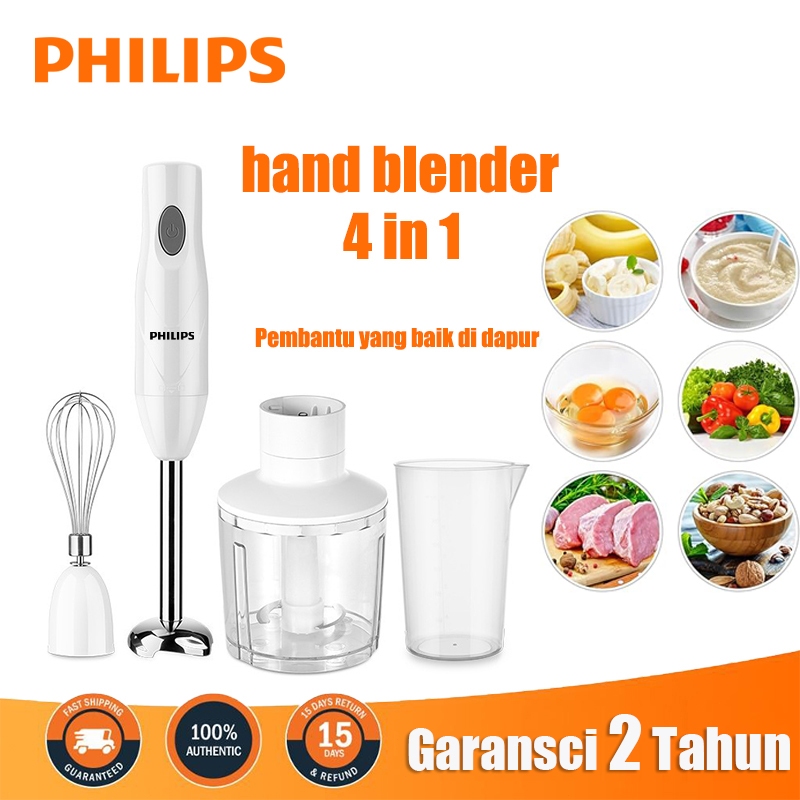 Jual Hand Blender Philips 4in1 Multifunction Juicer Chopper and Whisk ...