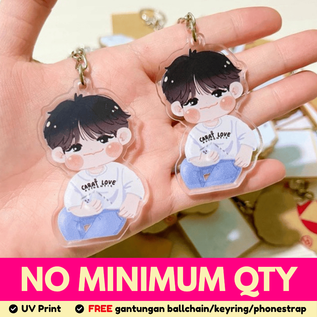 Jual (NO MINIMUM) Custom Gantungan Kunci Akrilik Keychain Acrylic / Ganci UV PRINT - shop ...