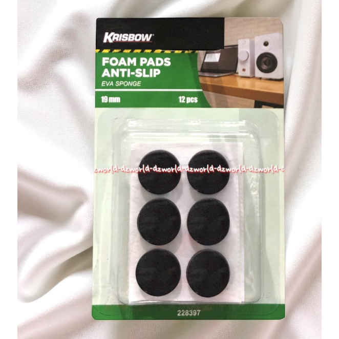 Jual Krisbow 19mm Foam Pads Anti Slip Black 19 mm Alas Busa Hitam ...