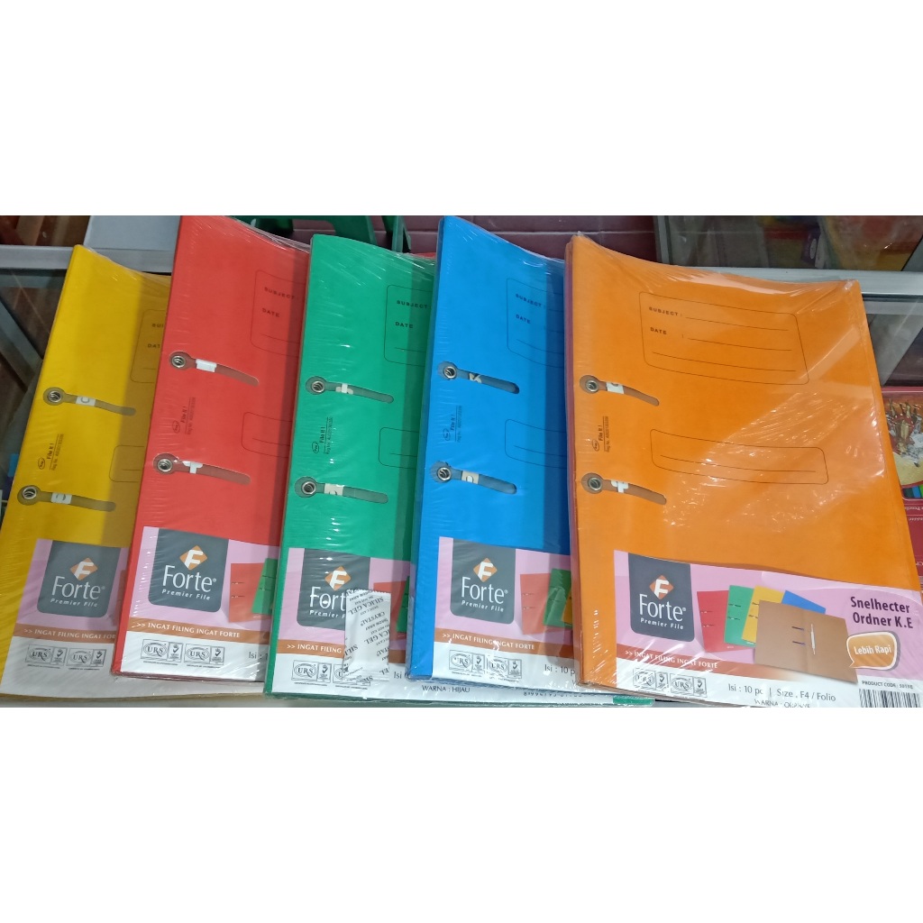 Jual Forte Map Snelhecter K.E CUCI GUDANG 1 Pack/10Pcs - Size F4/Folio ...