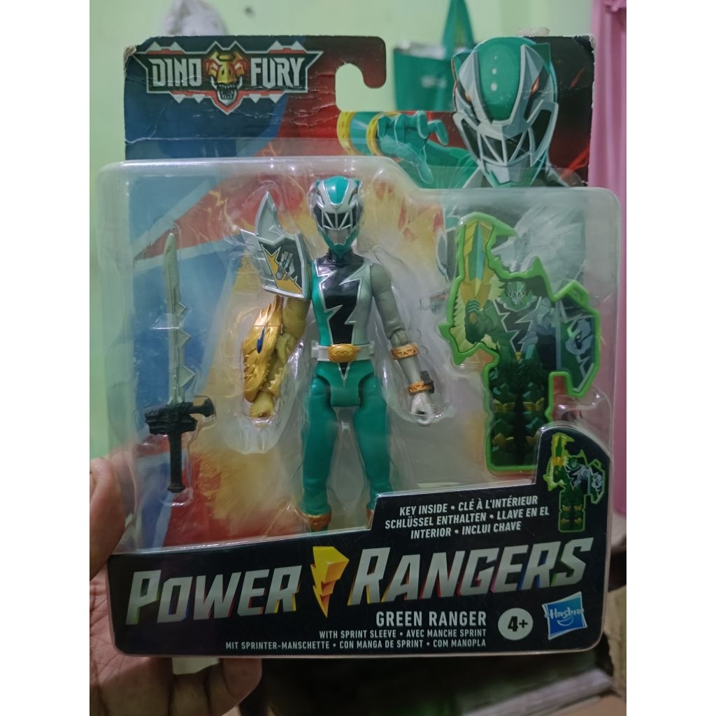 Jual Figur Power Rangers Dino Fury Green Ranger dengan Sprint Sleeve ...