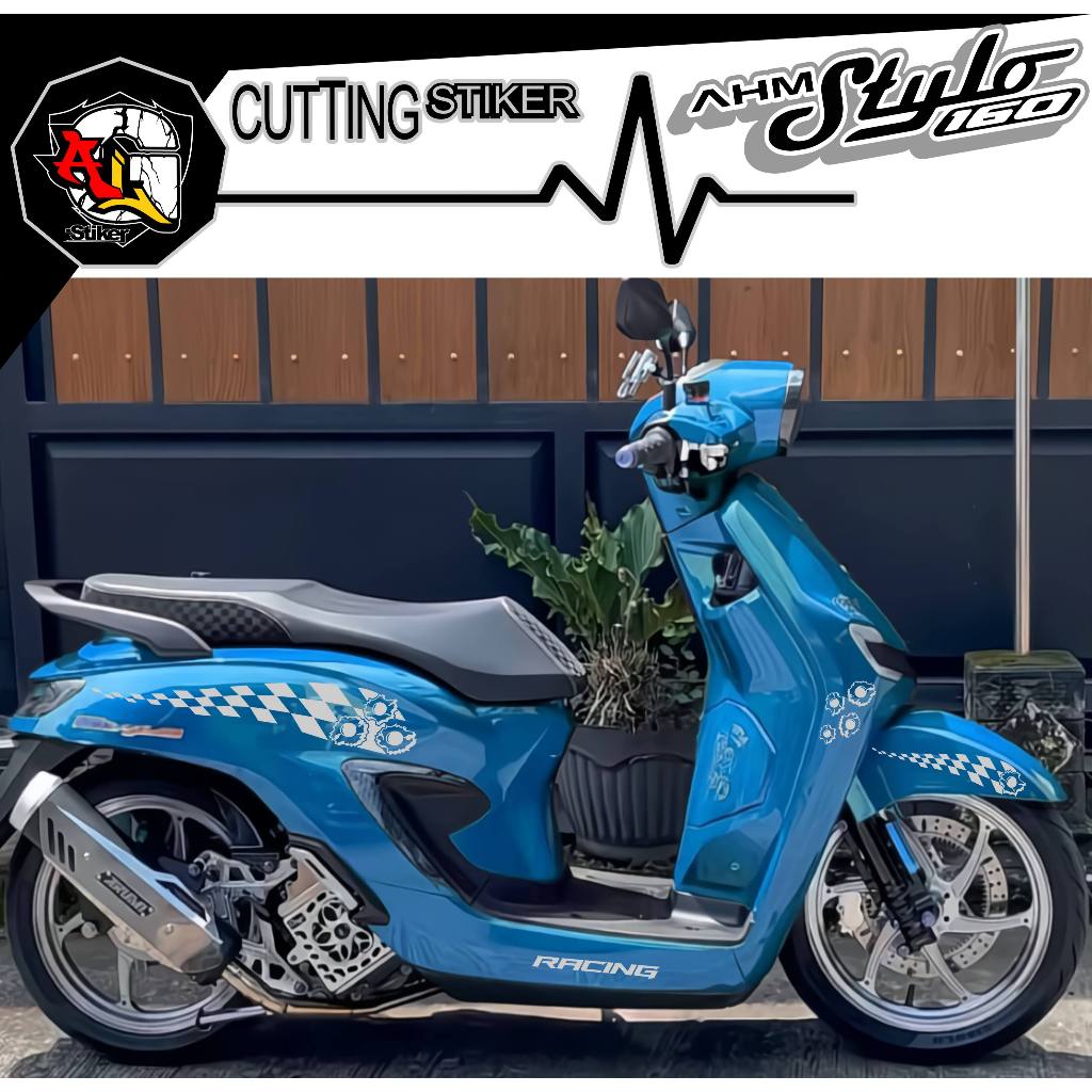 Jual STICKER CUTTING/STRIPING AHM HONDA STYLO 160/578A/STIKER BENDERA ...