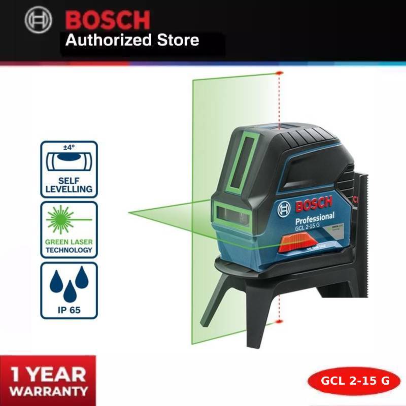 Jual Bosch GCL 2-15 G Green Laser Level / Leveling Laser Hijau | Shopee Indonesia