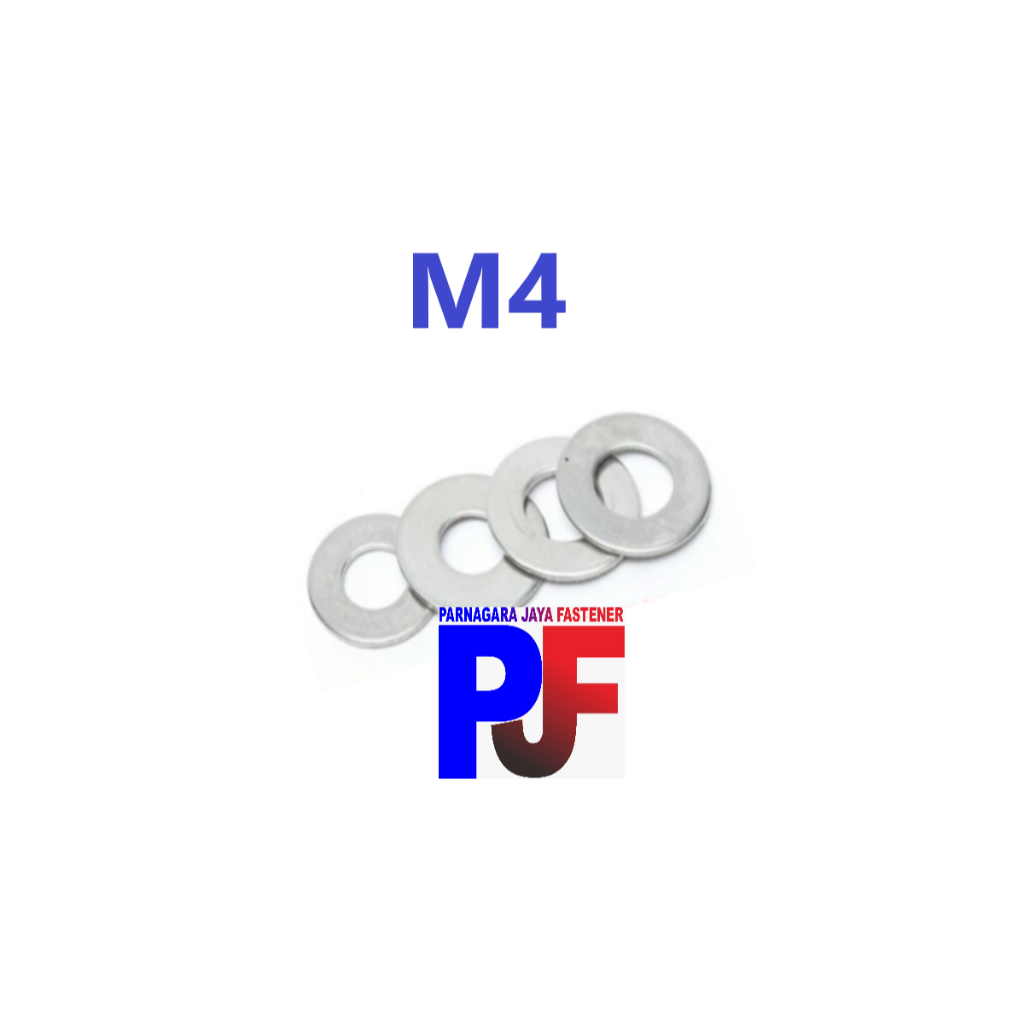 Jual 10 Pcs Ring Plat Besi Putih M4 : Washer Plated Galvanis | Shopee ...