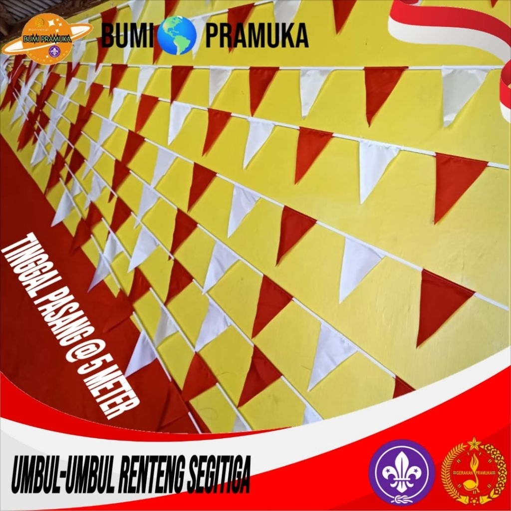 Jual bendera renteng/ bendera hias/umbul2 | Shopee Indonesia