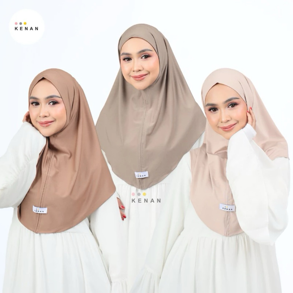 Jual KENAN - Clara Instan Hijab Daily Bergo Nonpad Size M | Shopee Indonesia