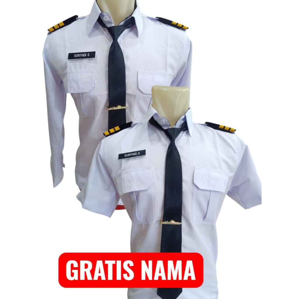 Jual KEMEJA PELAYARAN/SERAGAM PELAYARAN/HEM PELAYARAN/PDH PELAYARAN ...