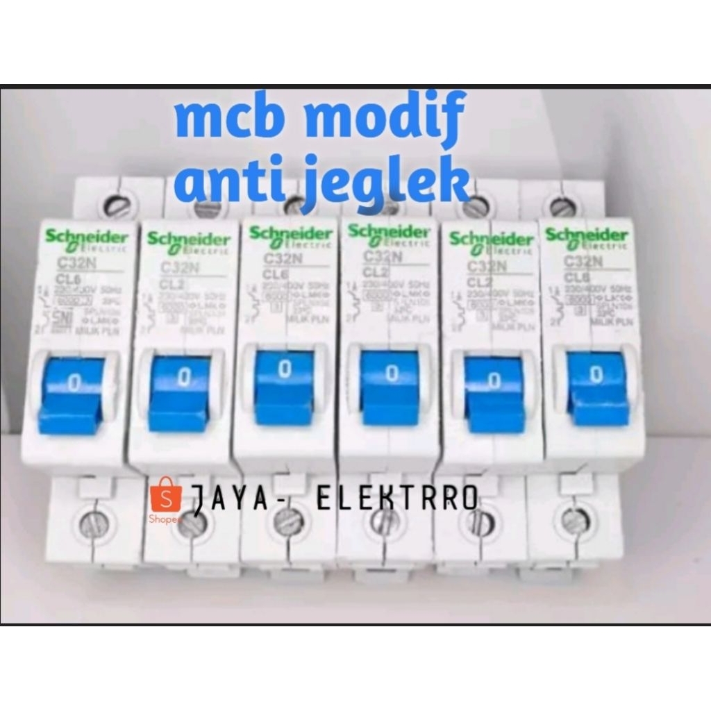 Jual MCB SCHNEIDER PLN MODIF ANTI JEGLEK Bisa reques 2A 4A 6A 10A 20A 25A 35A 50A | Shopee Indonesia