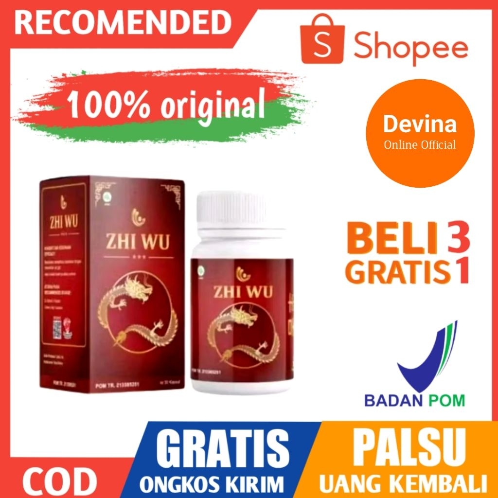 Jual ZHI WU Kapsul Herbal Obat Rematik Asam Urat Nyeri Sendi Pegel Linu ...