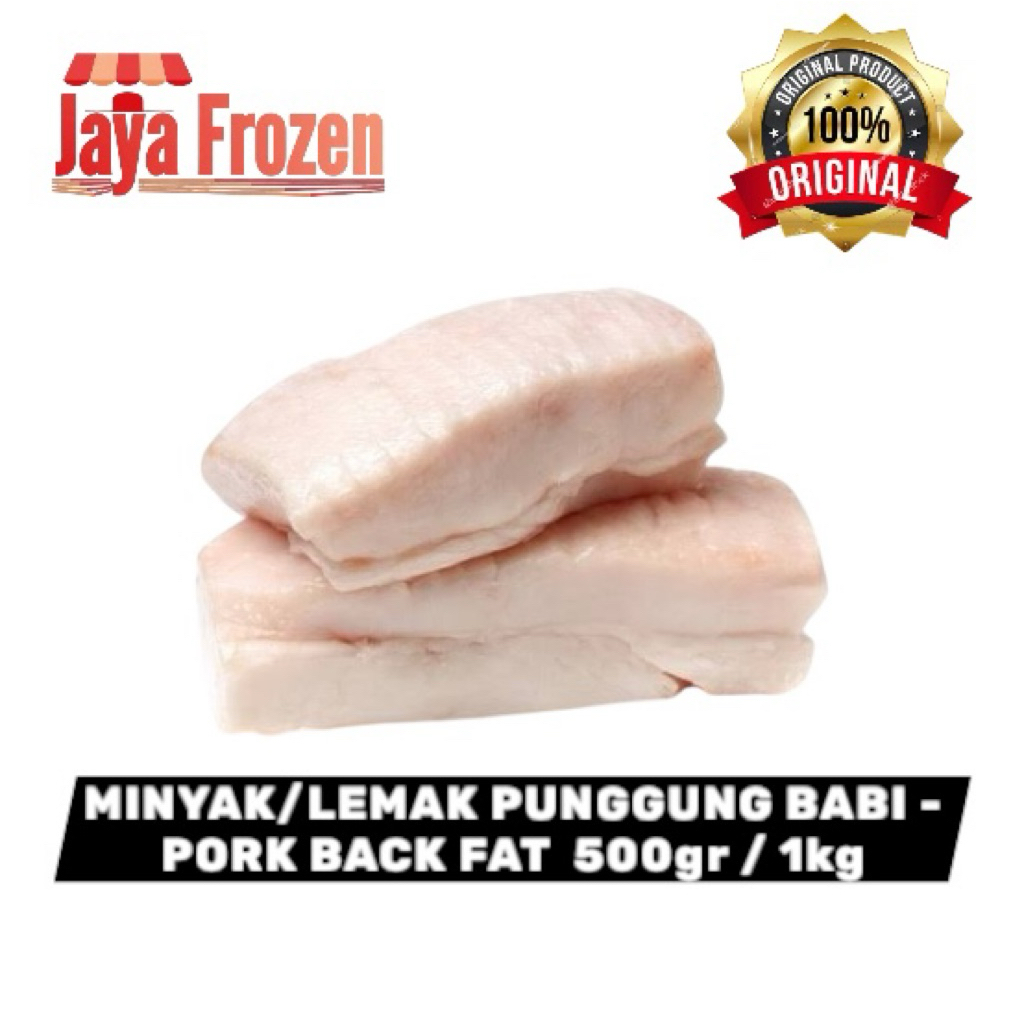 Jual MINYAK/LEMAK PUNGGUNG BABI - PORK BACK FAT - MINYAK BABI SUPER ...