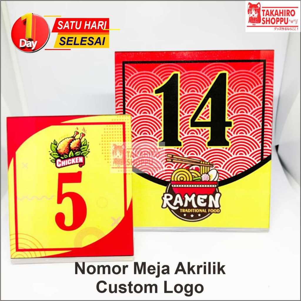 Jual Nomor Meja Custom Desain / Logo Bentuk L / L Shape | Nomor Meja ...