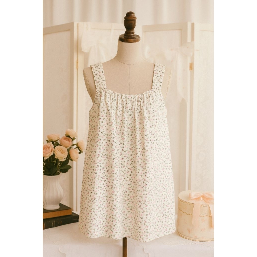 Jual Floral Top | Top Coquette |cottagore core I fairycore | dollette I balletcore | kawaii ...