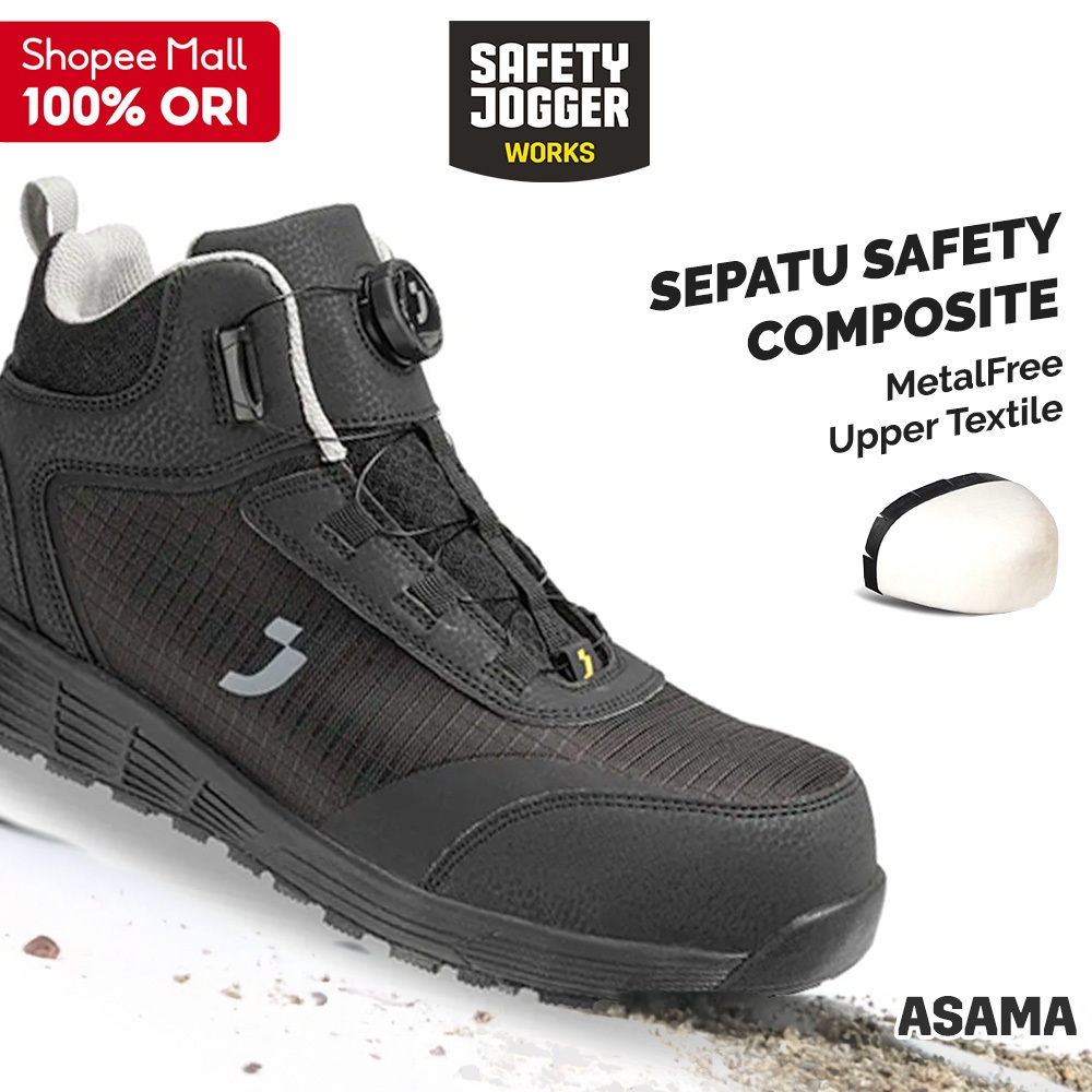 Jual Sepatu Safety Jogger Asama S3S MID TLS Ujung Bahan Komposit Ringan ...