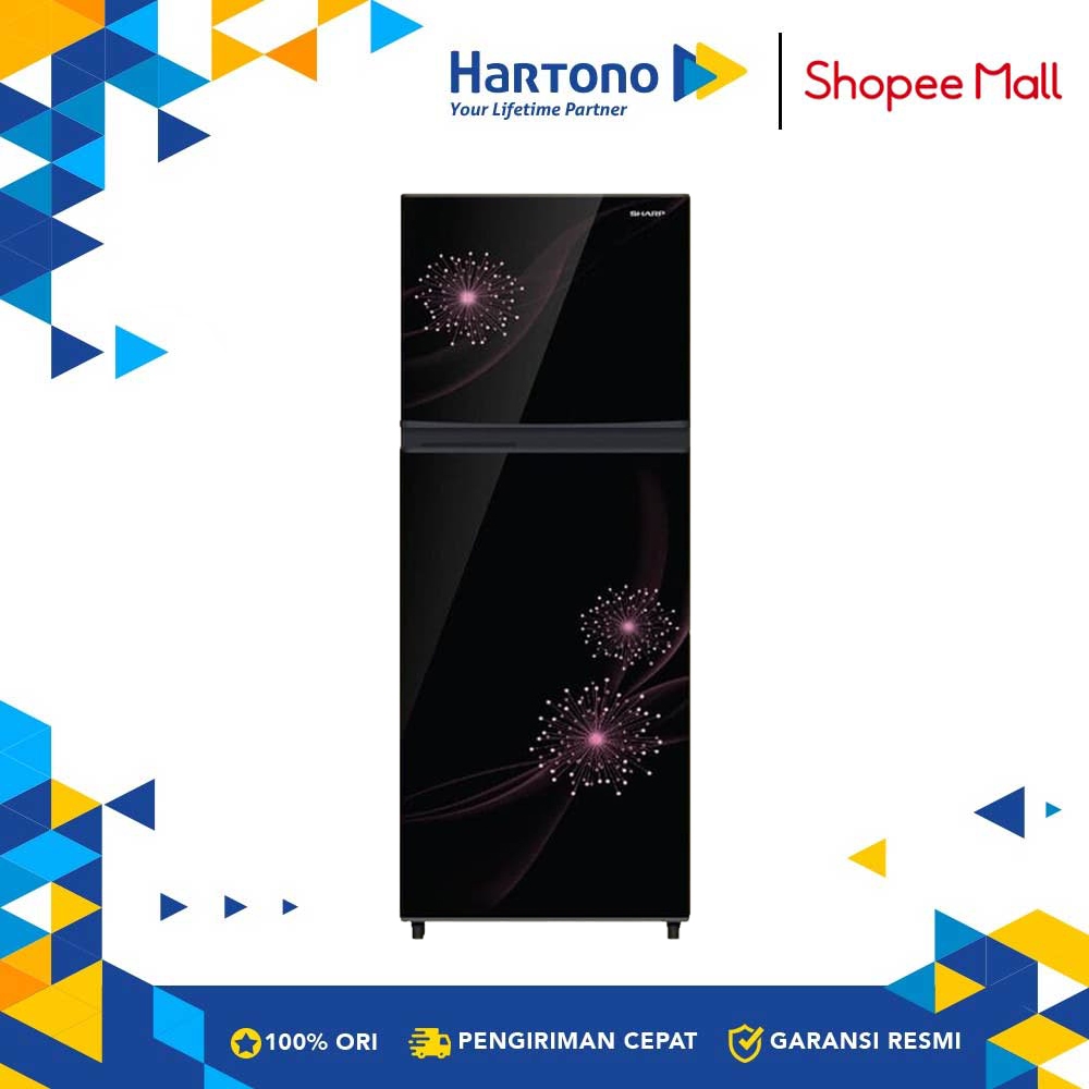Jual Sharp Kulkas 2 Pintu Kecil Small 2 Door Refrigerator SJ317MGDP | Shopee Indonesia