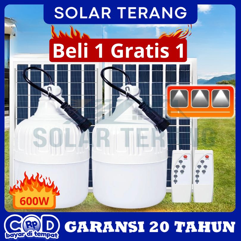 Jual SOLAR TERANG【Garansi 20 TAHUN】【Beli 1 Grati 1】Lampu Tenaga Surya ...