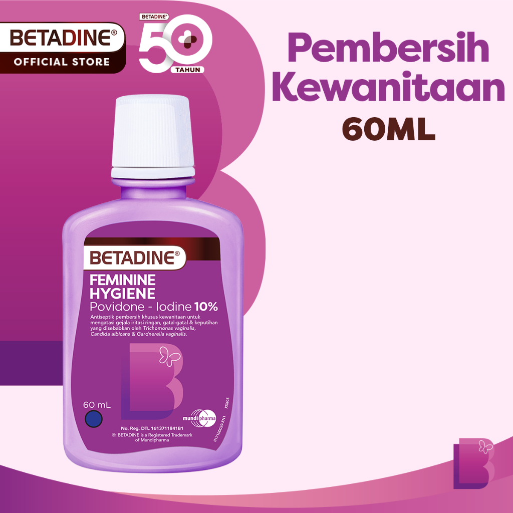 Jual BETADINE FEMININE HYGIENE Pembersih Kewanitaan 60ml | Shopee Indonesia