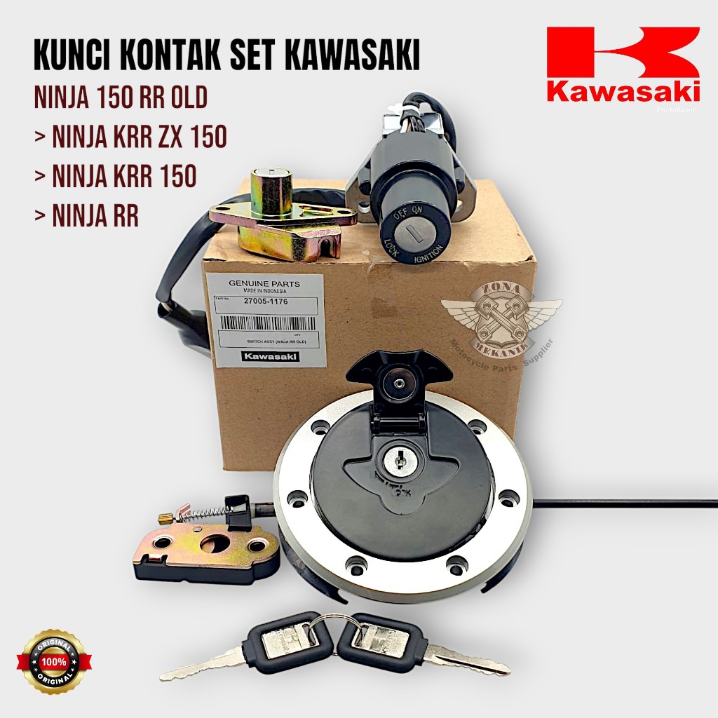 Jual Kunci Kontak Ninja 150 RR KRR ZX KRR Set Komplit Kualitas Original Kawasaki Keyset Ninja RR ...