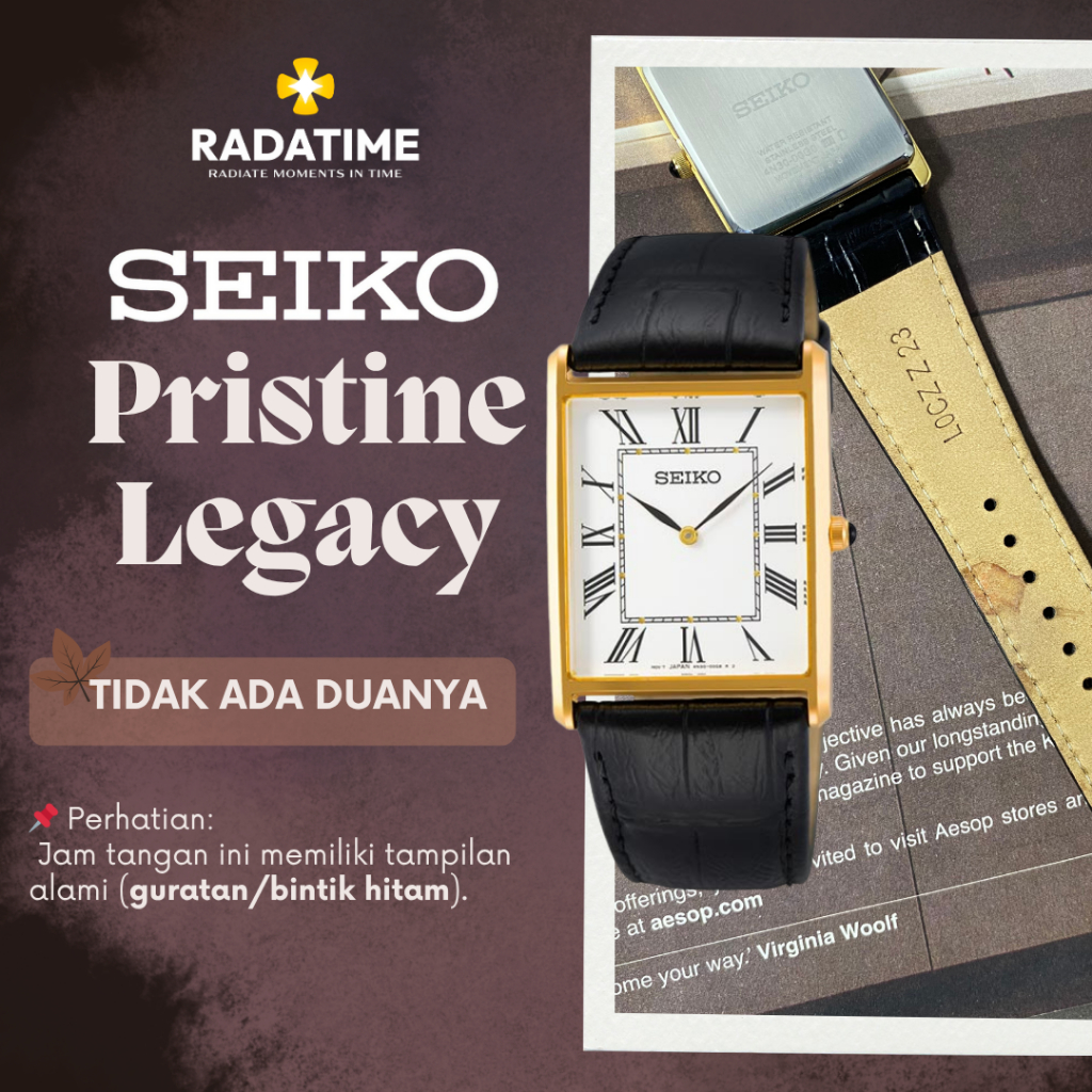 Jual {PRISTINE LEGACY - TIDAK ADA DUANYA} Jam Tangan Pria SEIKO TANK Classic SWR052P1 | Shopee ...