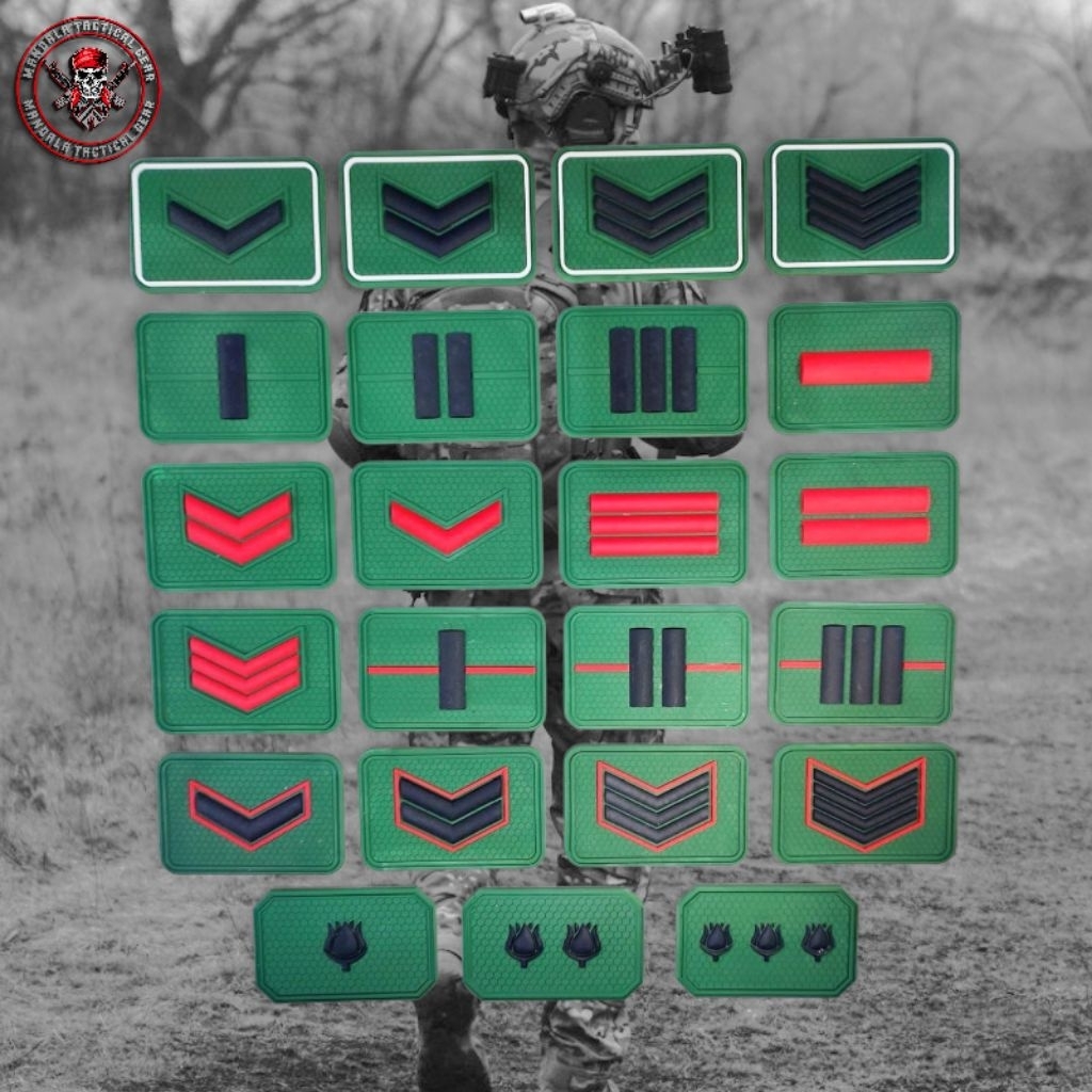 Jual Rubber Patch Pangkat TNI / patch pangkat tni tubber patch | Shopee ...