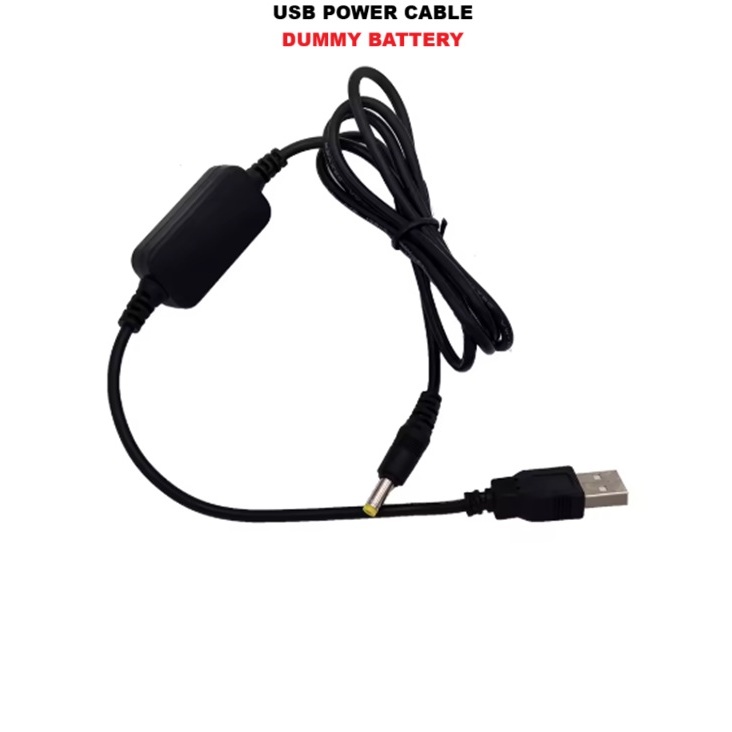 Jual USB Charging Power Adapter Cable for Dummy Battery DC Coupler ...