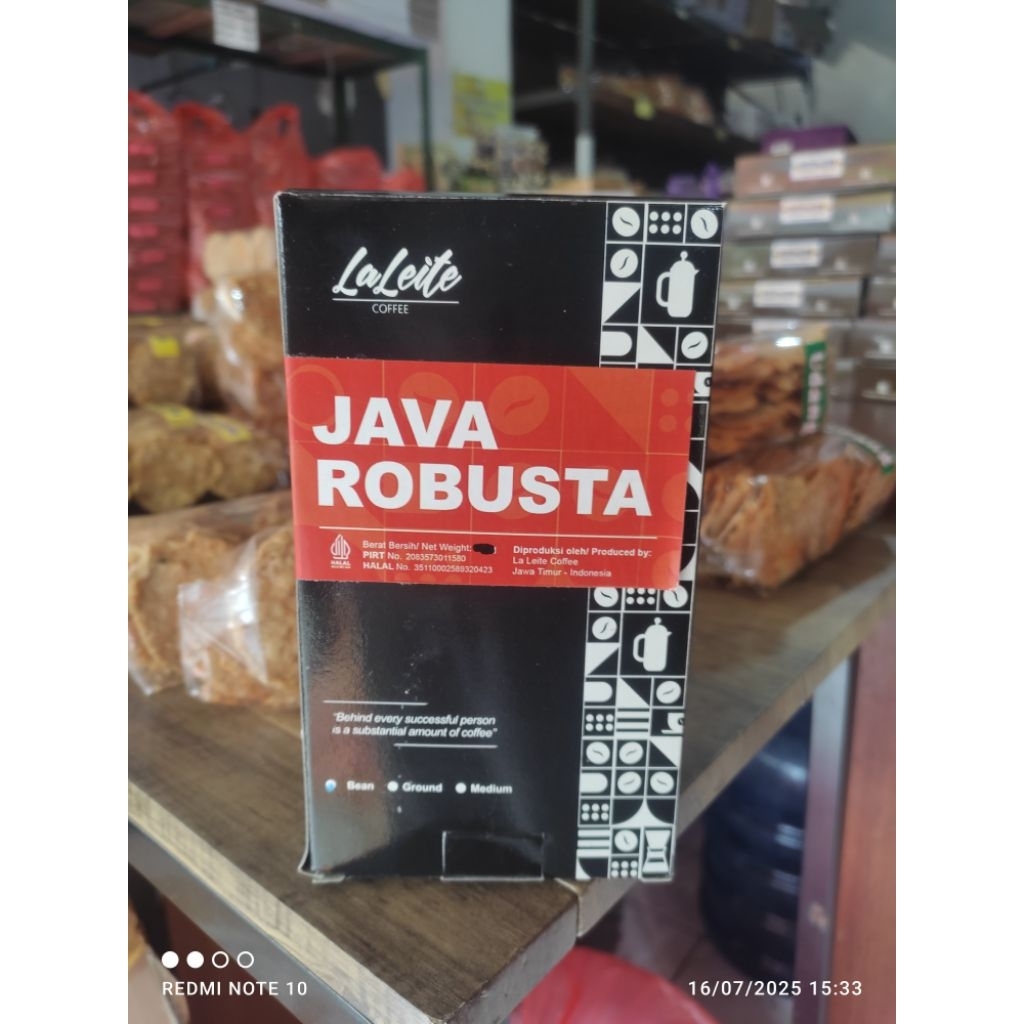 Jual Kopi Malang Java Robusta 240 gr Grounded/Bubuk LaLeite Oleh Oleh Malang | Shopee Indonesia