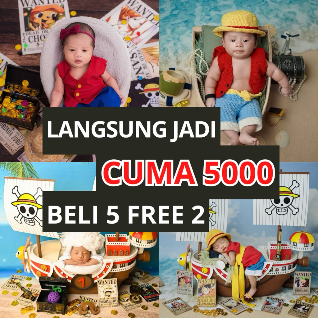 Jual (TEMA ONE PIECE) EDIT FOTO BAYI NEWBORN | Shopee Indonesia
