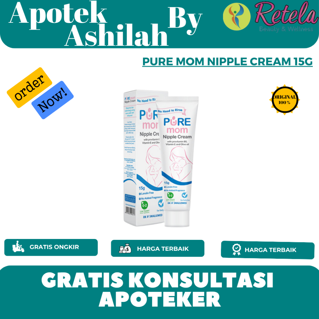 Jual PURE MOM NIPPLE CREAM 15G | Shopee Indonesia
