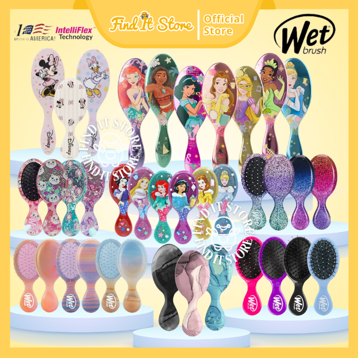 Jual The Wet Brush Sisir Rambut Mini Disney Hello Glitter Desert ...