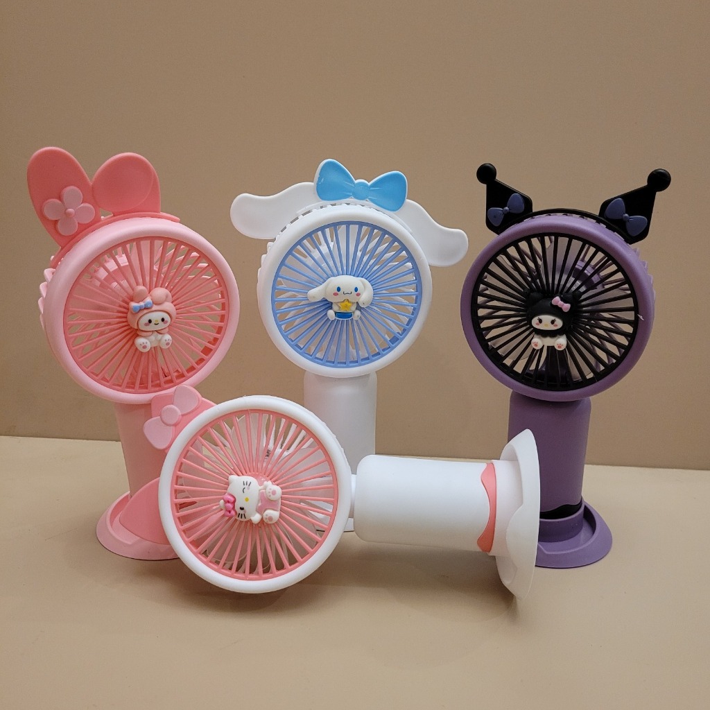 Jual senangSBY Kipas Angin Labubu Dan Sanrio Mini Fan Portable USB ...