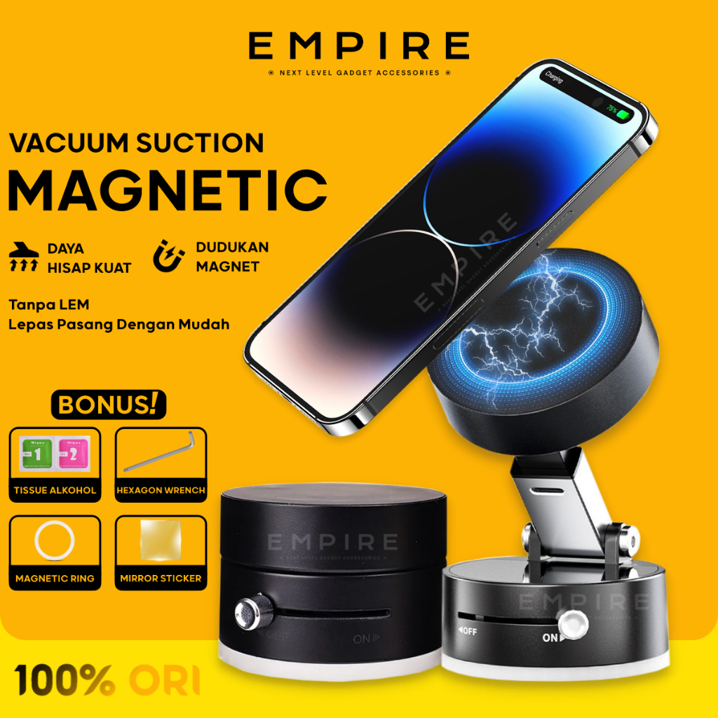 Jual EMPIRE Magnetic Phone Holder | Foldable & Telescopic | Vacuum ...