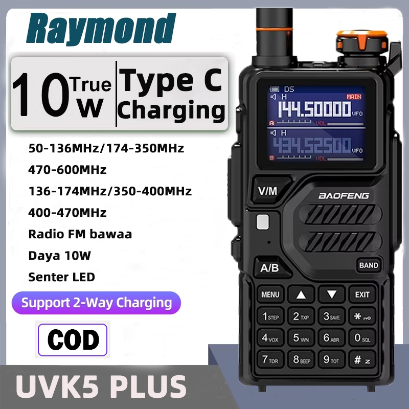 Jual HT K5 Plus Walkie Talkie kisaran panjang 25KM IP54 Tahan air dan kedap debu Transceiver ...