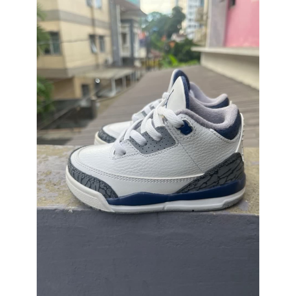 Jual NIKE JORDAN 3 midnight navy anak kid toodler | Shopee Indonesia