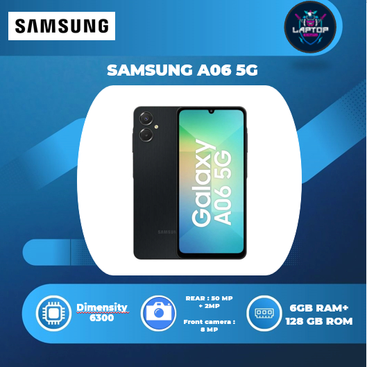 Jual SAMSUNG GALAXY A06 5G 6GB 128GB BLACK (BOX CHA) | Shopee Indonesia