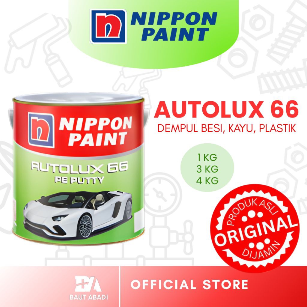 Jual Dempul Besi Mobil Autolux Nippon Paint 1 kg | Shopee Indonesia