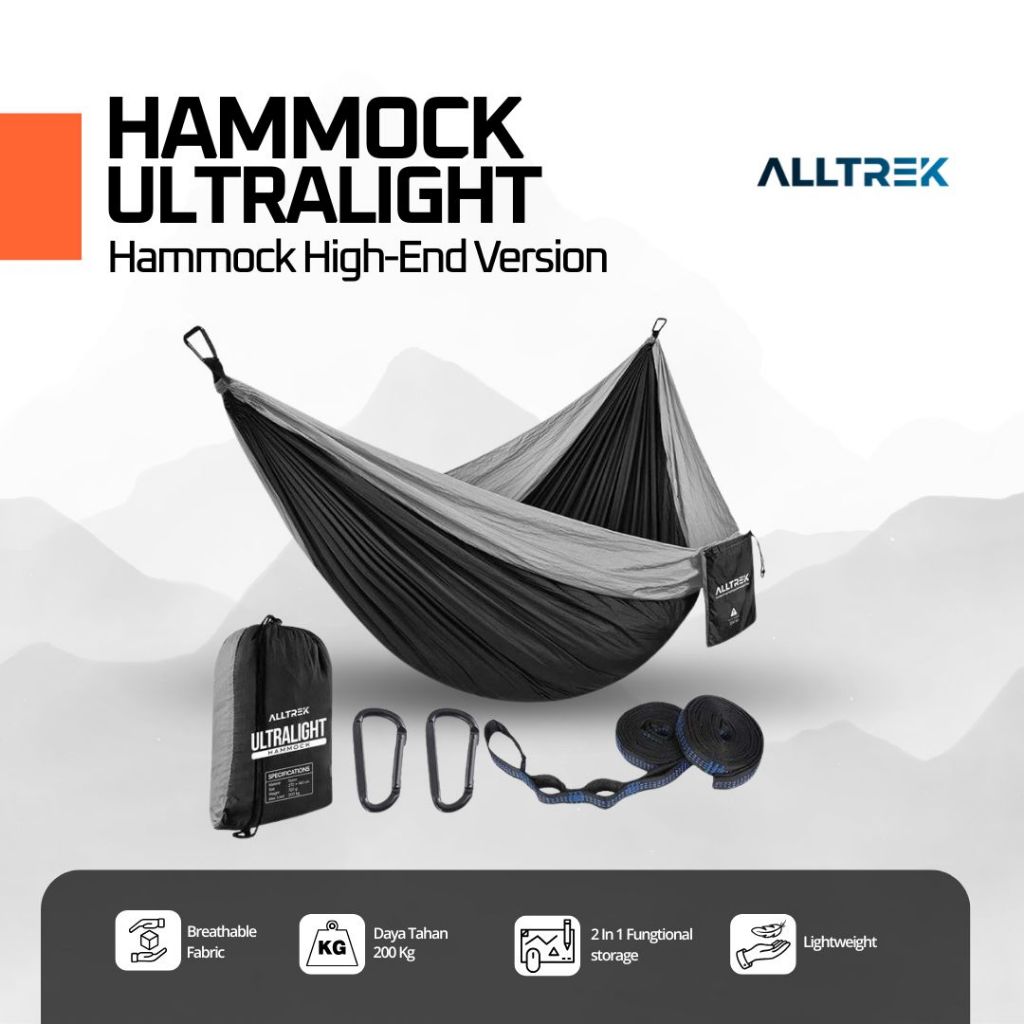 Jual ALLTREK Hammock Ultralight HM201 Single Double Super Light ...