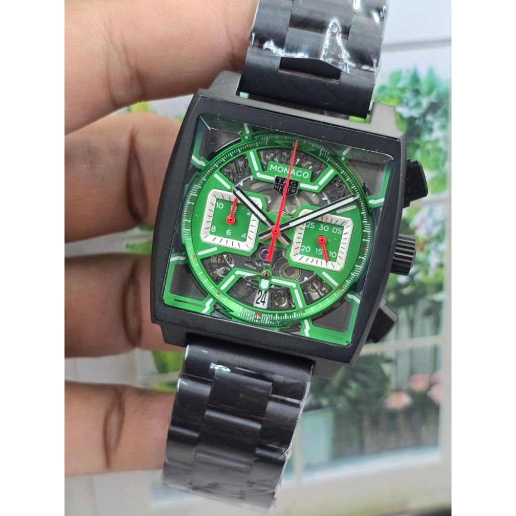 Jual Jam Tangan TH Cronograp skeleton Stainless Stell Japan | Shopee ...