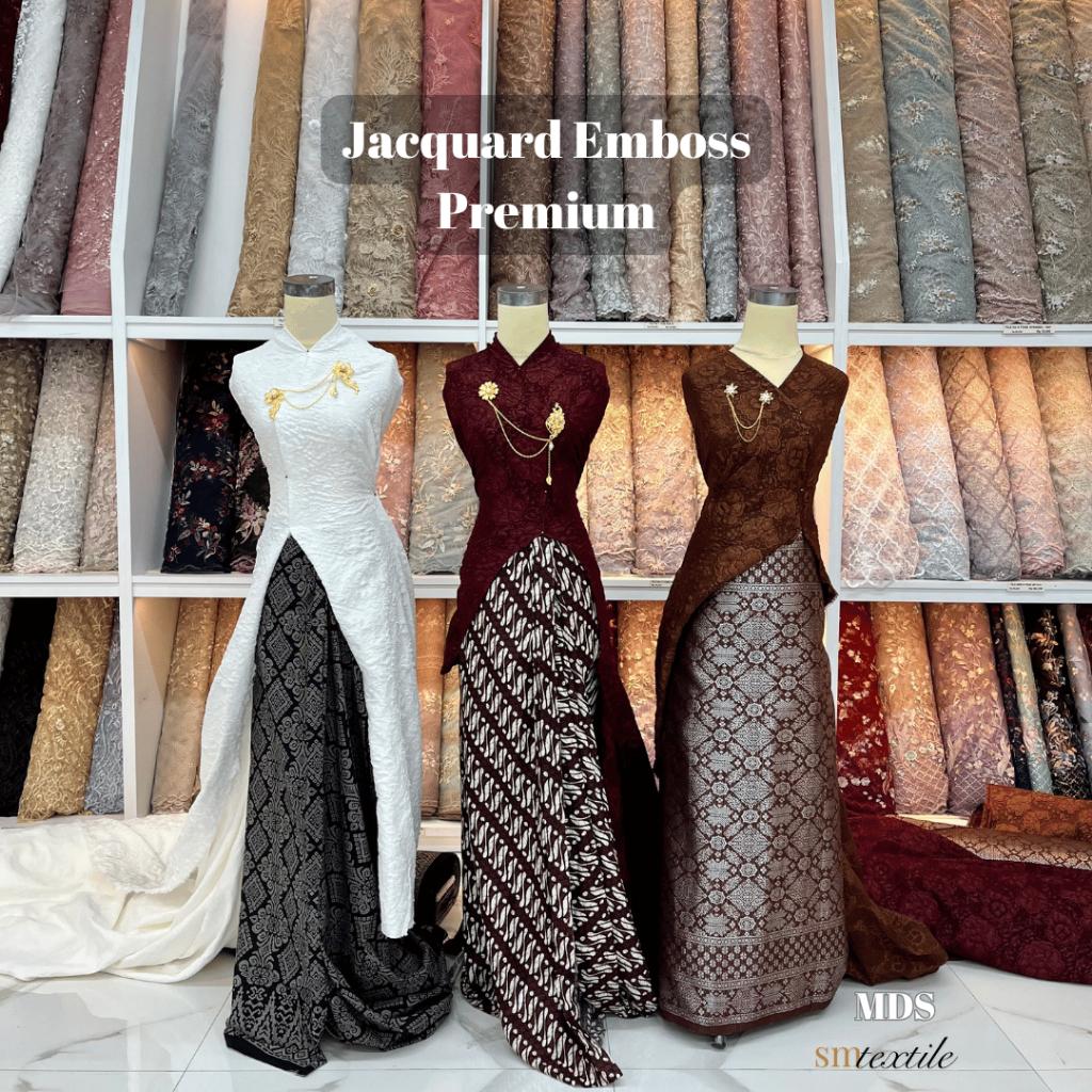Jual Kain Jacquard Silk JANGGAN Premium SHT PCK | Kain Embos Timbul ...
