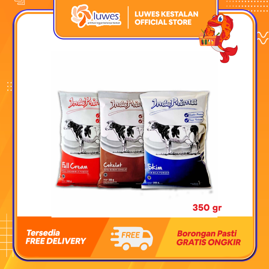Jual Indoprima Susu Bubuk 350gr All Varian Terbuat Dari Susu Sapi Asli ...