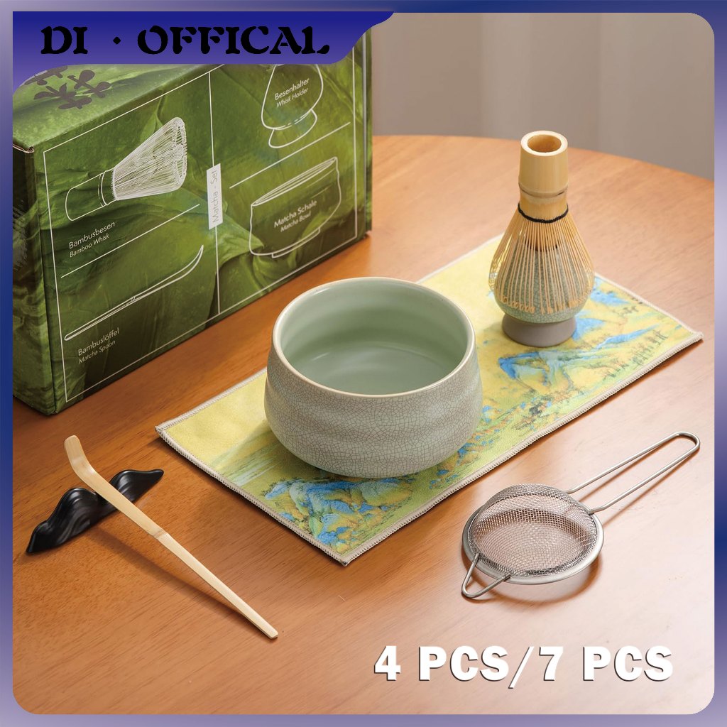 Jual 4in1/7in1 Alat Matcha Making Set Keramik Lengkap Pengaduk Matcha ...